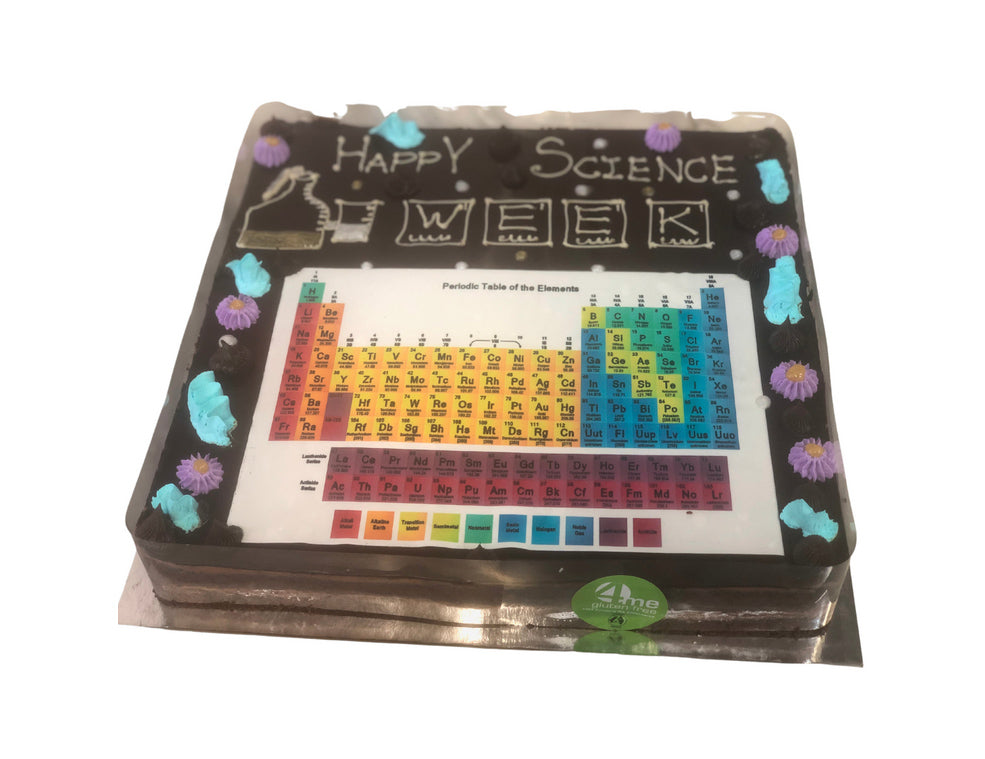 Custom Science Birthday Cake – 4meglutenfree